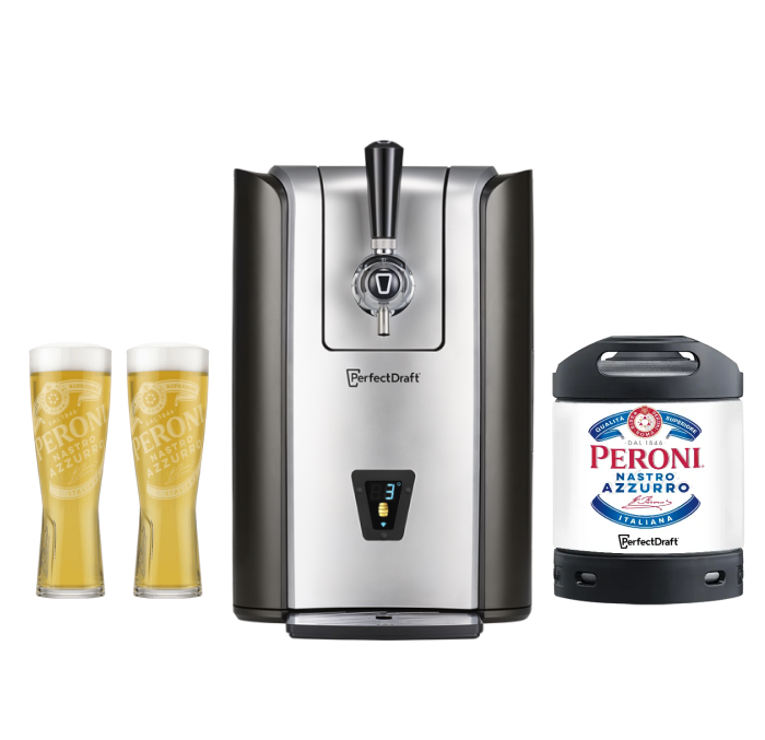 PerfectDraft Pro Peroni Nastro Azzurro Starter Bundle – Beer Pronto